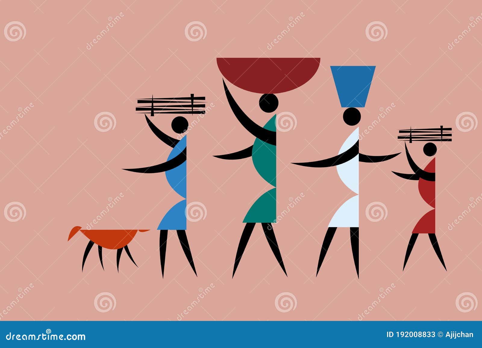 People Gathering Things from the Farm Stock Vector - Illustration of ...