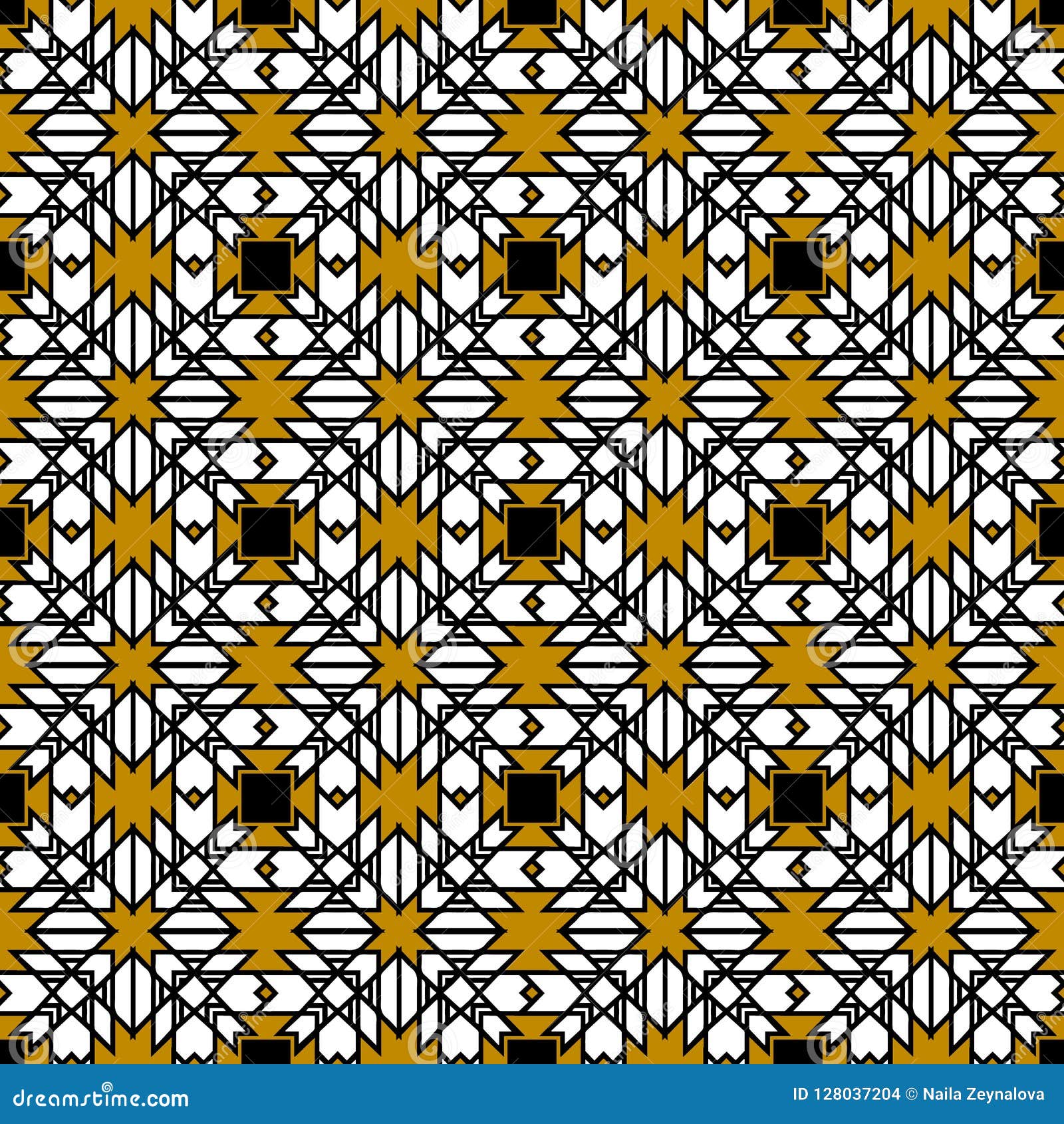 Tribal Geometric Vector Seamless Pattern. Abstract Patterned Geo Stock ...