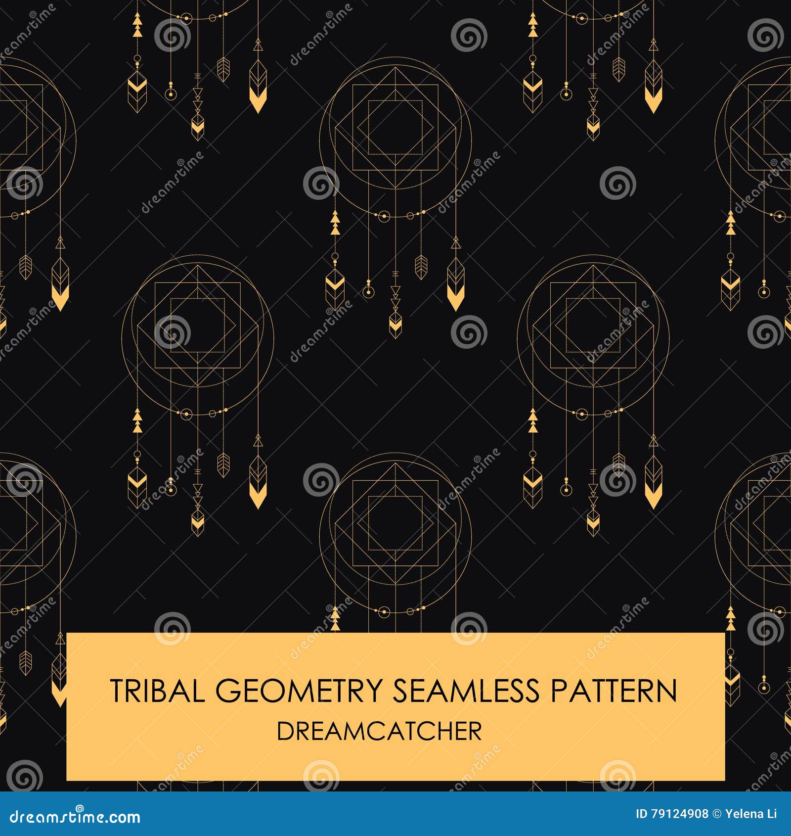 Tribal Geometry Seamless Pattern. Stock Vector - Illustration of drawn ...