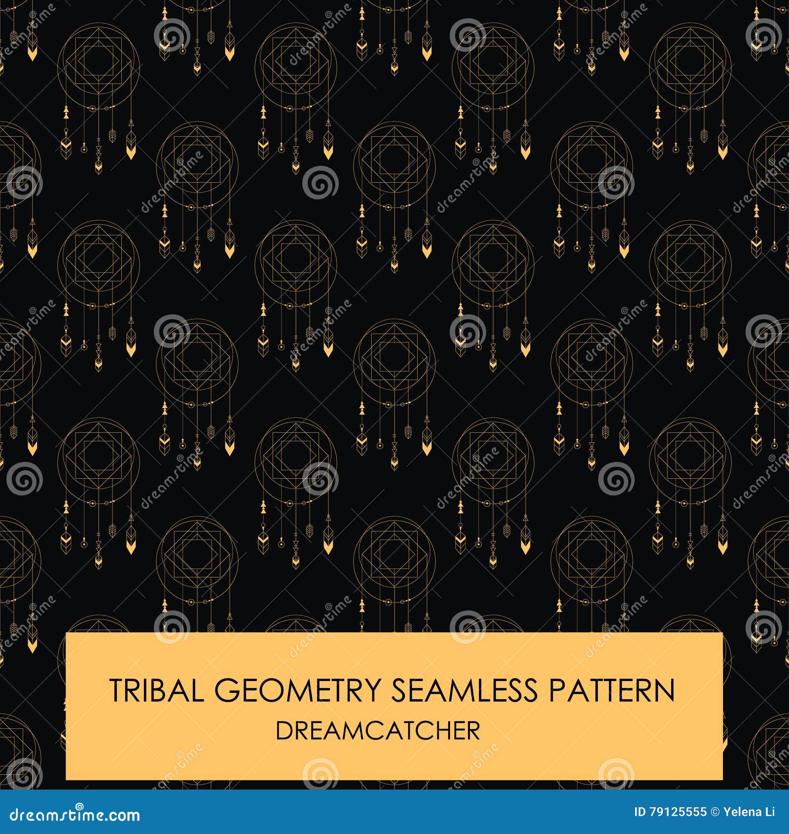 Tribal Geometry Seamless Pattern. Stock Vector - Illustration of ...