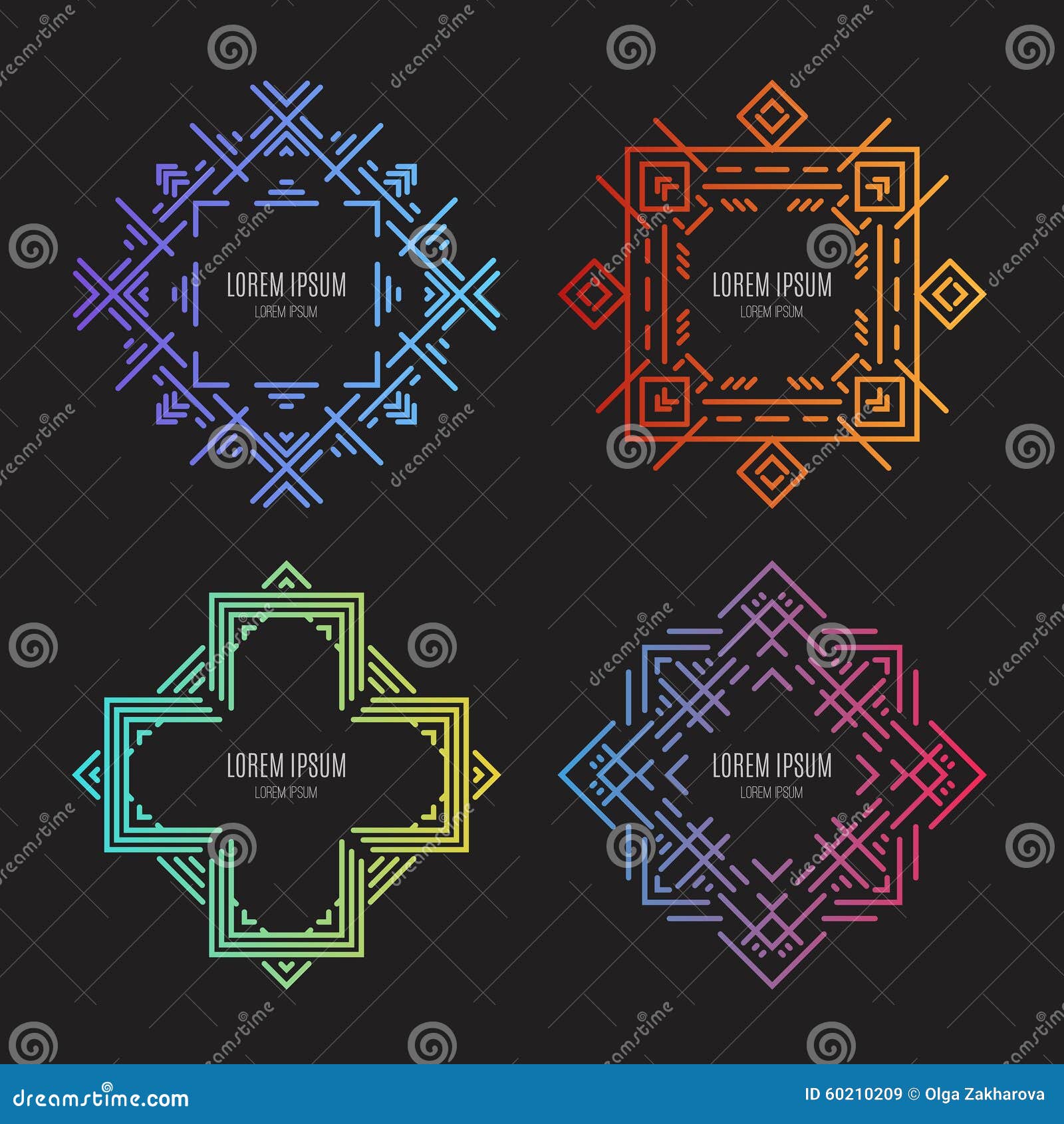 Tribal Logos Set Vector Illustration | CartoonDealer.com #107804084