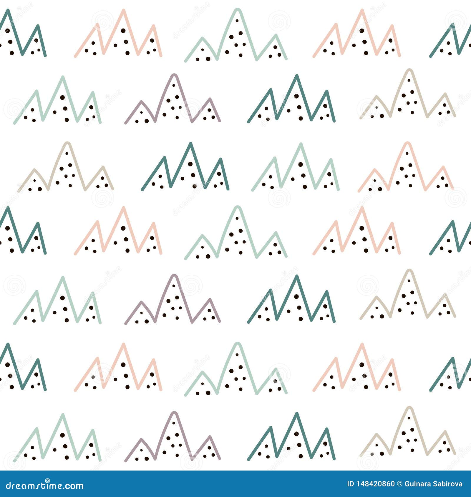 Mountains Seamless Pattern. Tourism Vector, Pattern Swatches ...