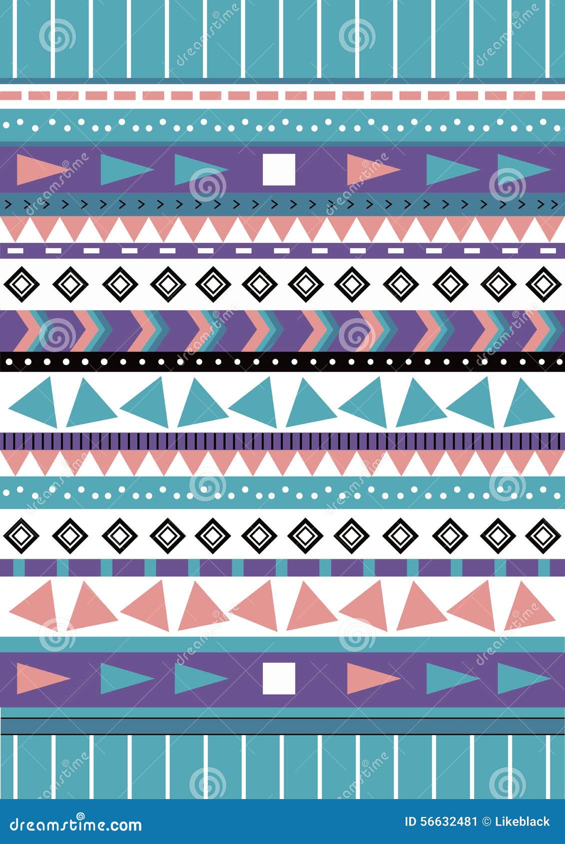 Tribal Native Shape Patterns Stock Vector - Illustration of lines ...