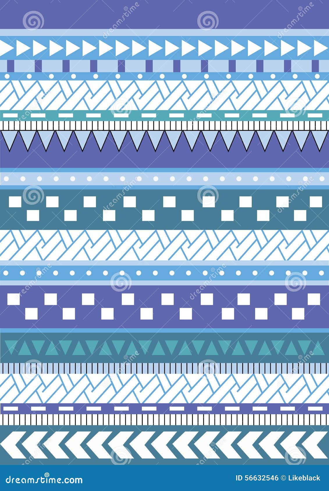 Tribal Native Shape Patterns Stock Vector - Illustration of shape ...