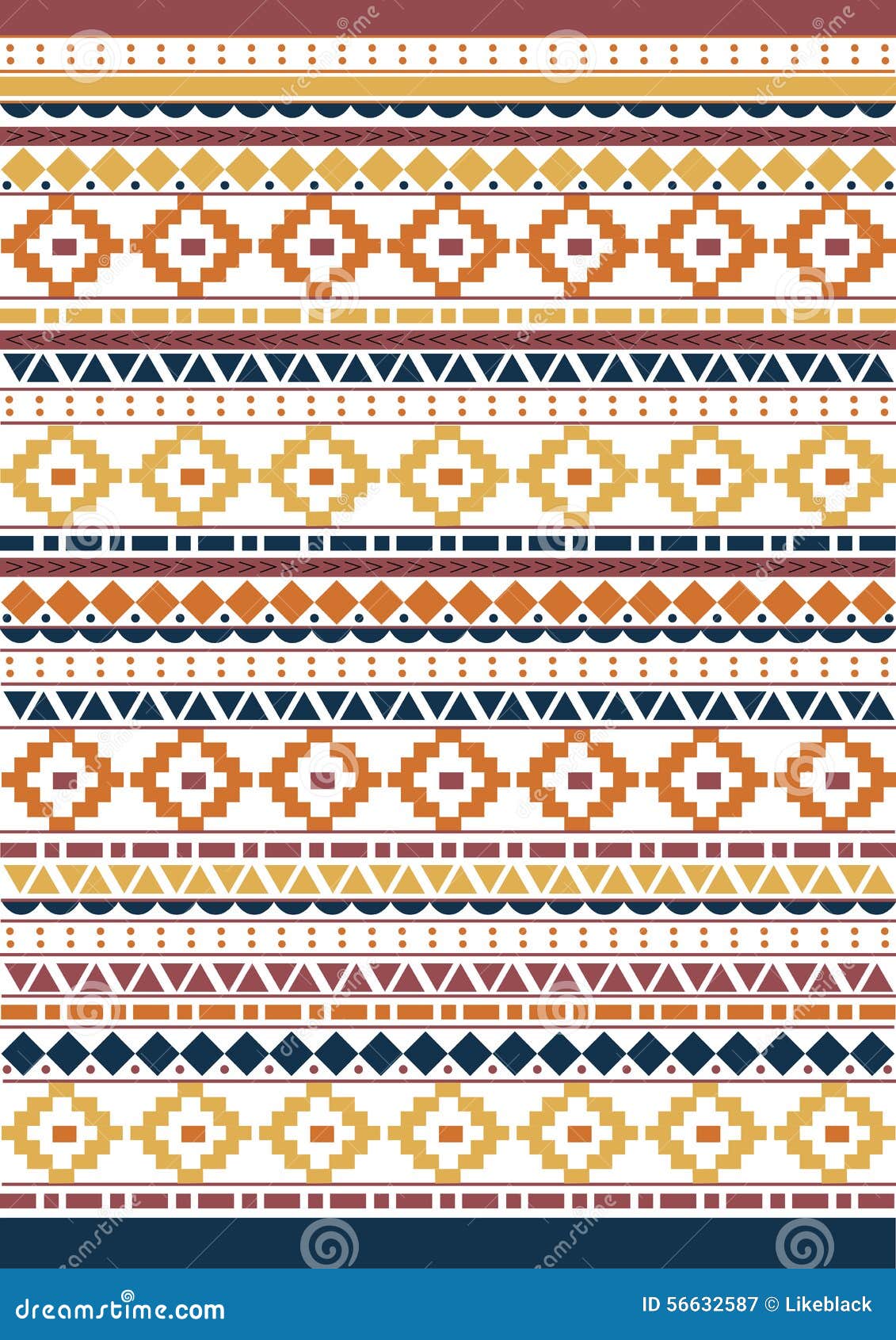 Tribal Native Shape Patterns Stock Vector - Illustration of shape, dots ...