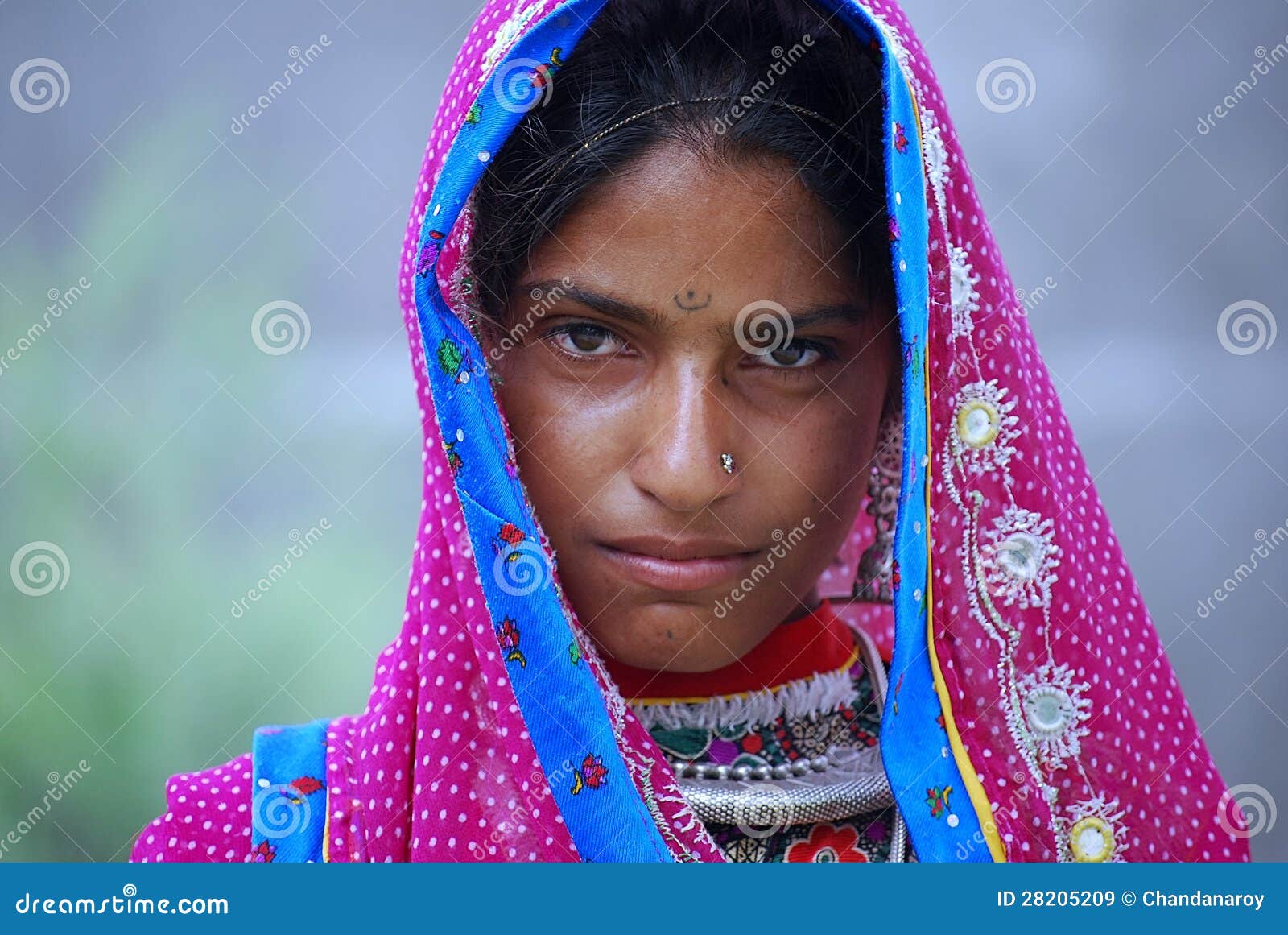 A Tribal Nomadic Girl from Rajasthan Editorial Stock Image - Image of ...