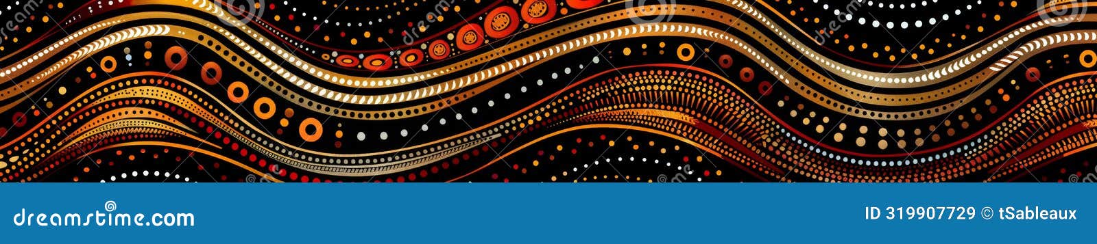 Tribal Pattern of Australian Aboriginal Stock Image - Image of repeat ...