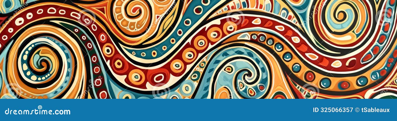 Tribal Pattern of Australian Aboriginal Stock Image - Image of fashion ...