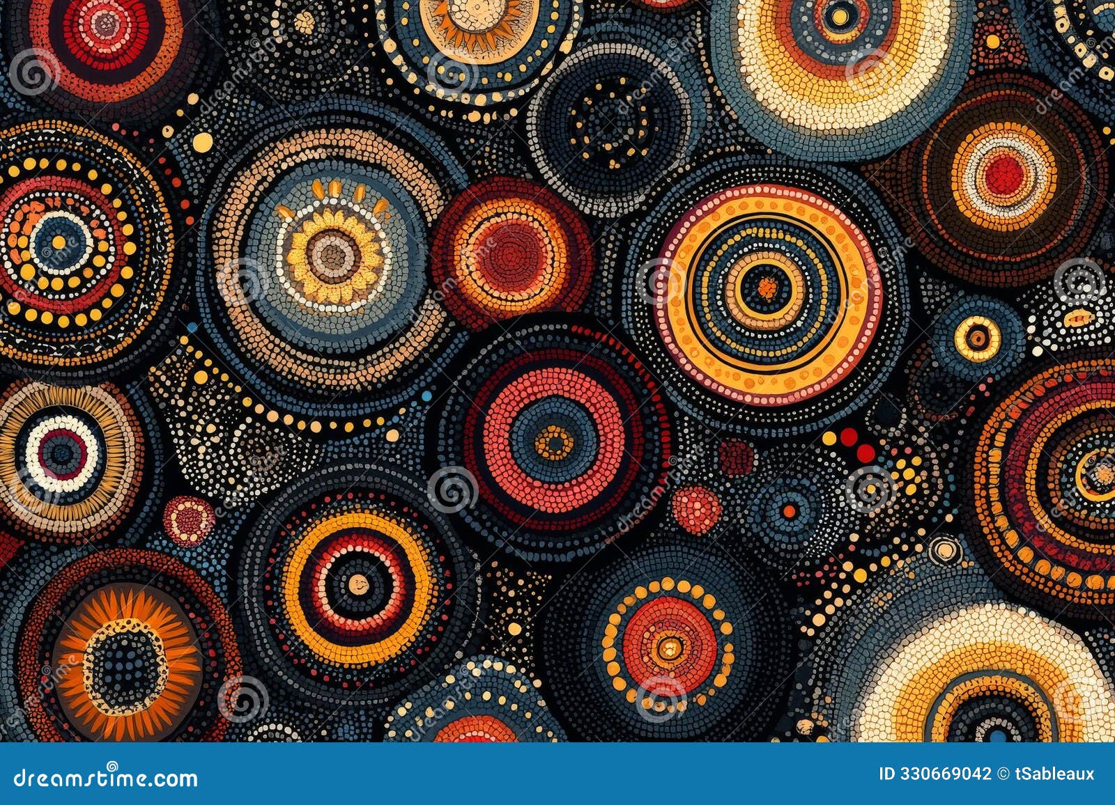 Tribal Pattern of Australian Aboriginal Stock Photo - Image of native ...