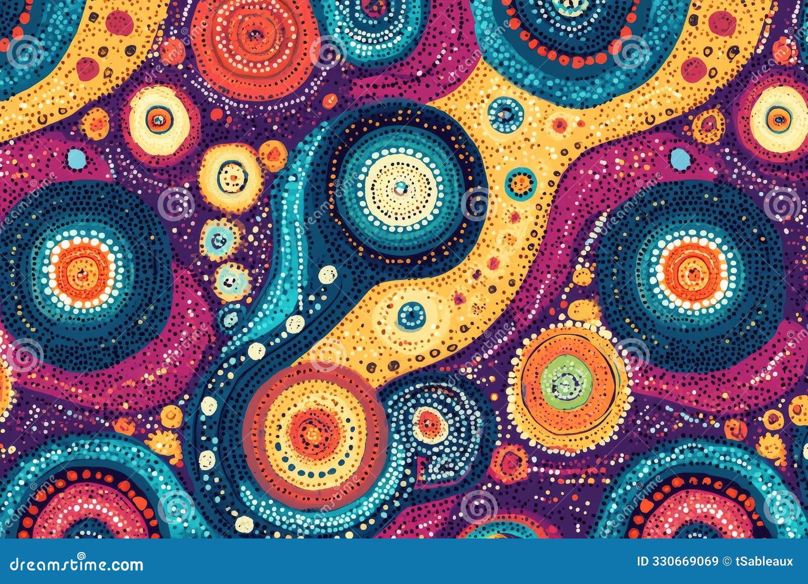 Tribal Pattern of Australian Aboriginal Stock Image - Image of ...