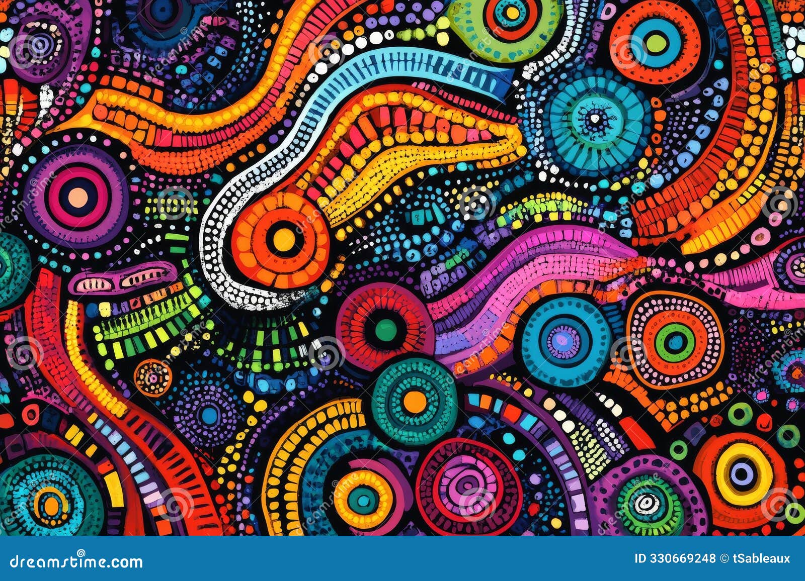 Tribal Pattern of Australian Aboriginal Stock Photo - Image of ...