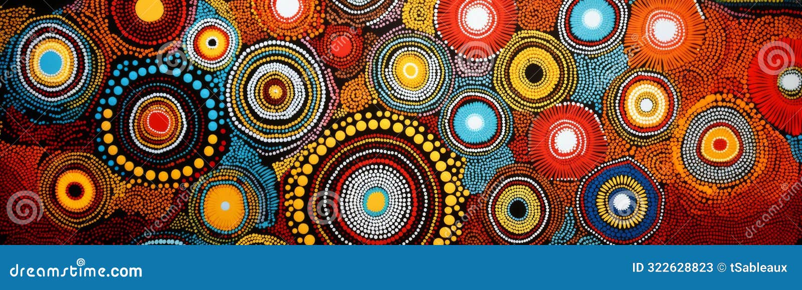 Tribal Pattern of Australian Aboriginal Stock Image - Image of original ...
