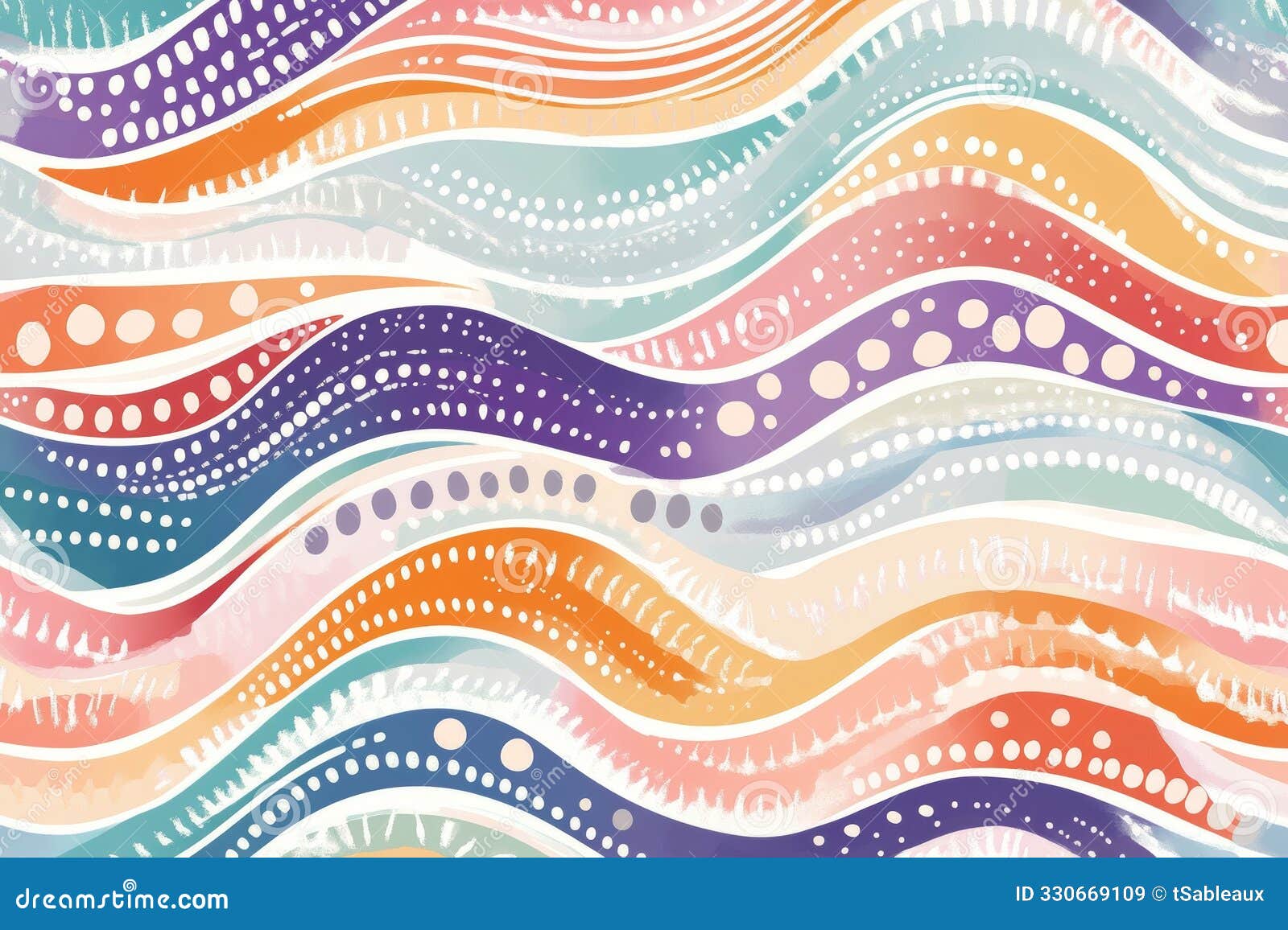 Tribal Pattern of Australian Aboriginal Stock Image - Image of colorful ...