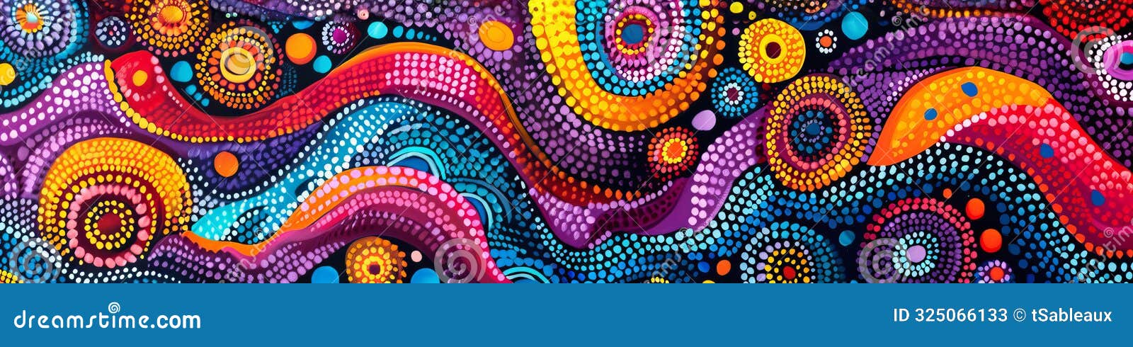 Tribal Pattern of Australian Aboriginal Stock Image - Image of ...