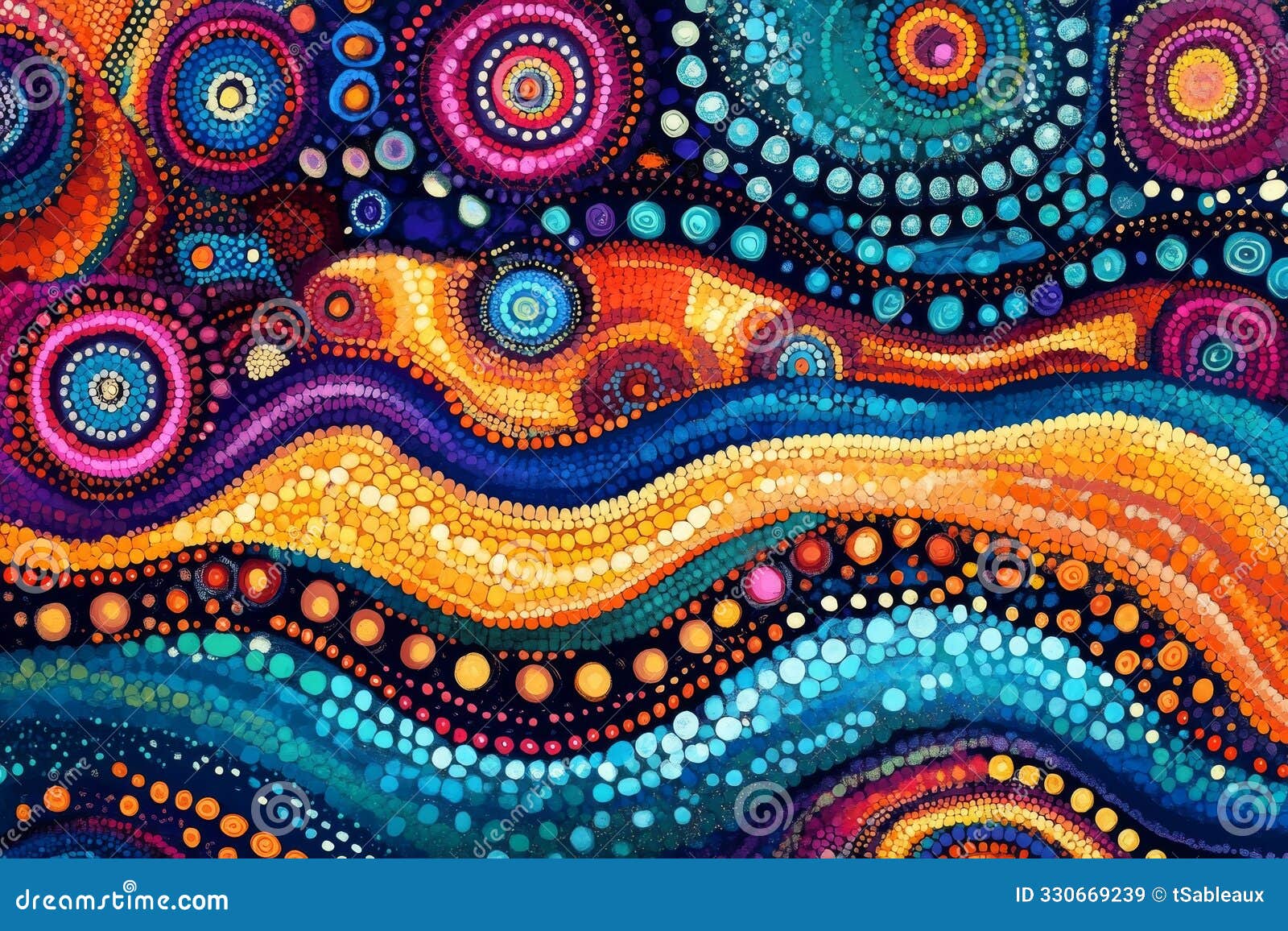 Tribal Pattern of Australian Aboriginal Stock Image - Image of ...