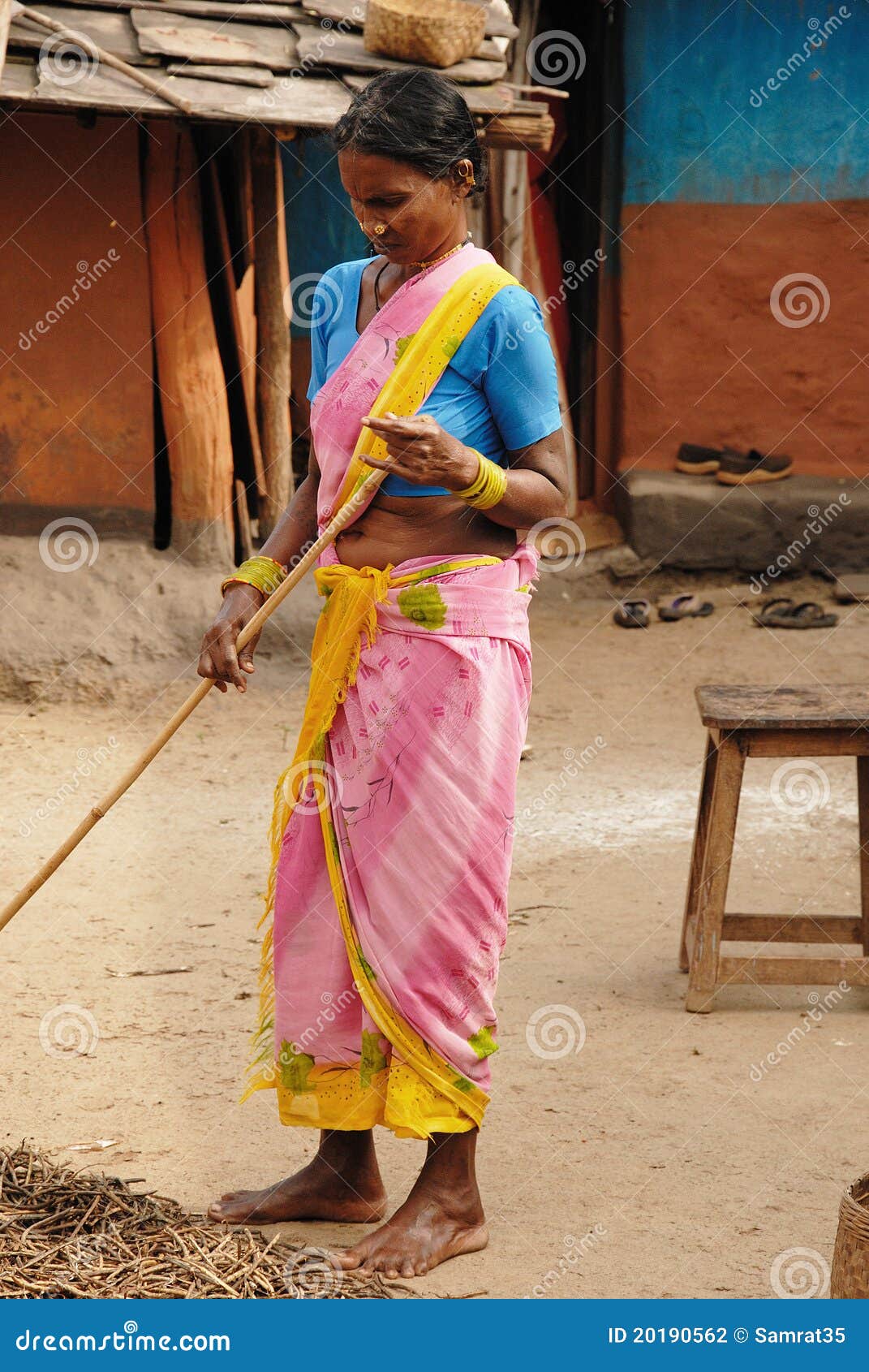 Tribal People in India editorial photography. Image of village - 20190562