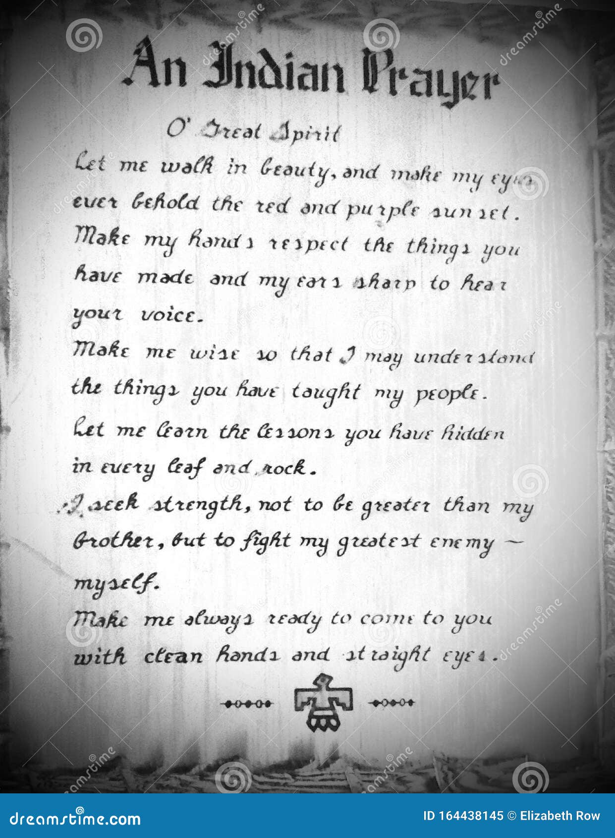 O Great Spirit Indian Prayer