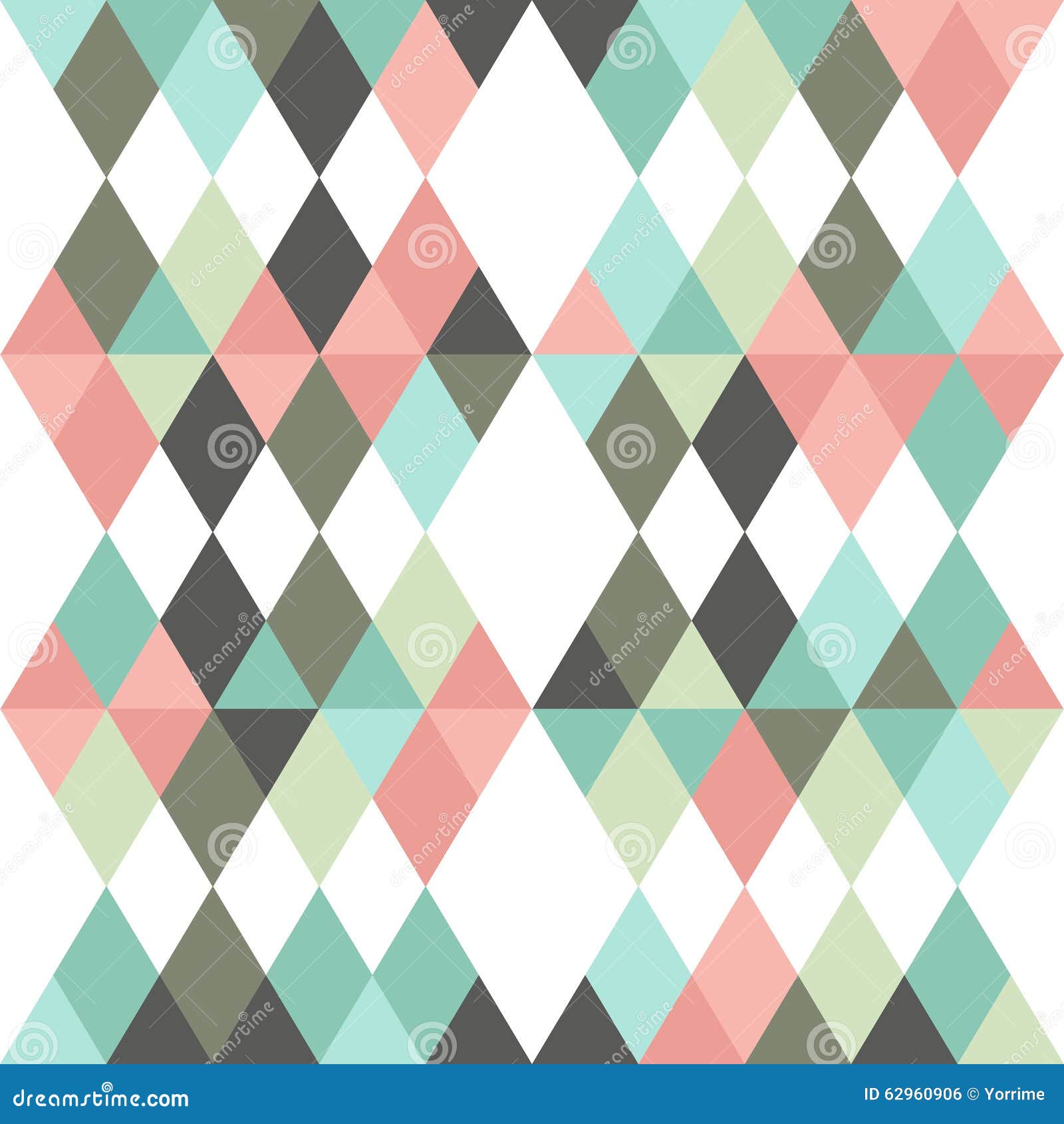 Tribal Rhombus Seamless Pattern Stock Vector - Illustration of ...