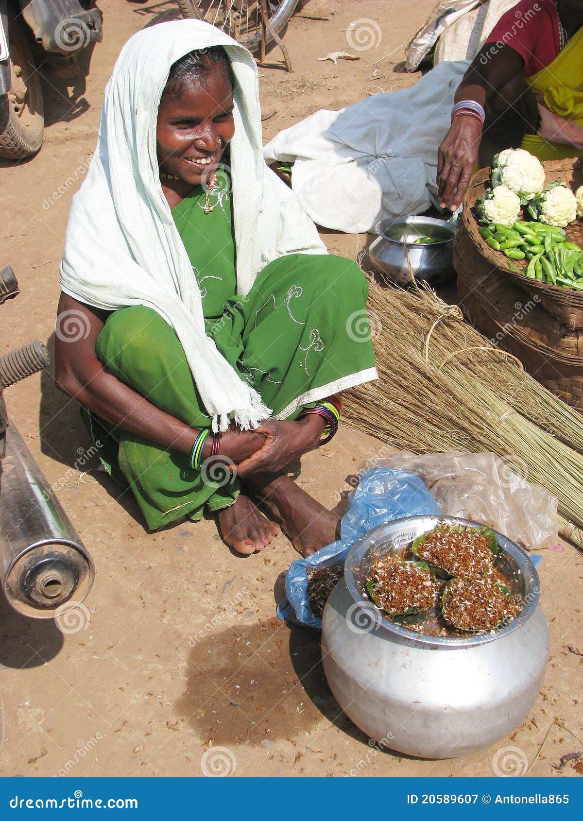 Tribal rural weekly market editorial photography. Image of rice - 20589607
