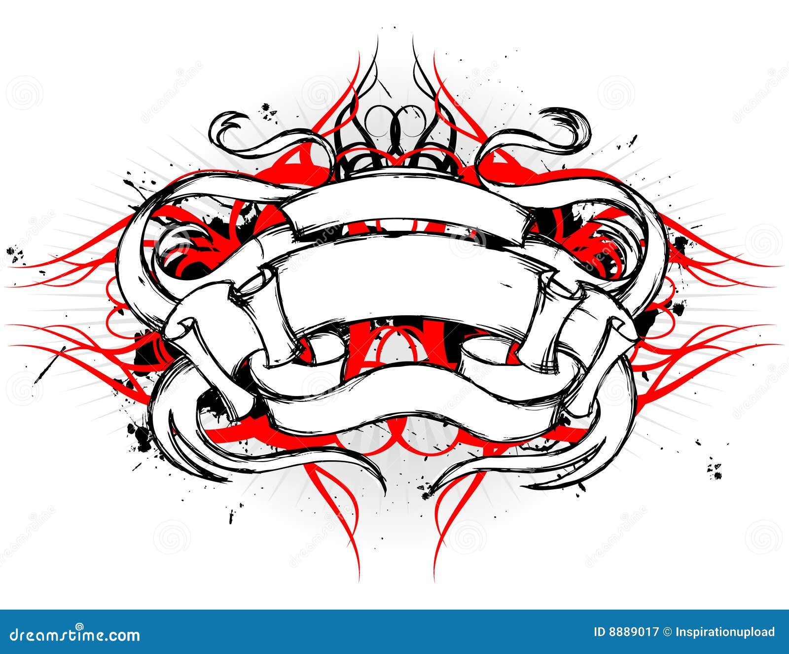 Tribal Scroll Design stock vector. Illustration of tribal - 8889017
