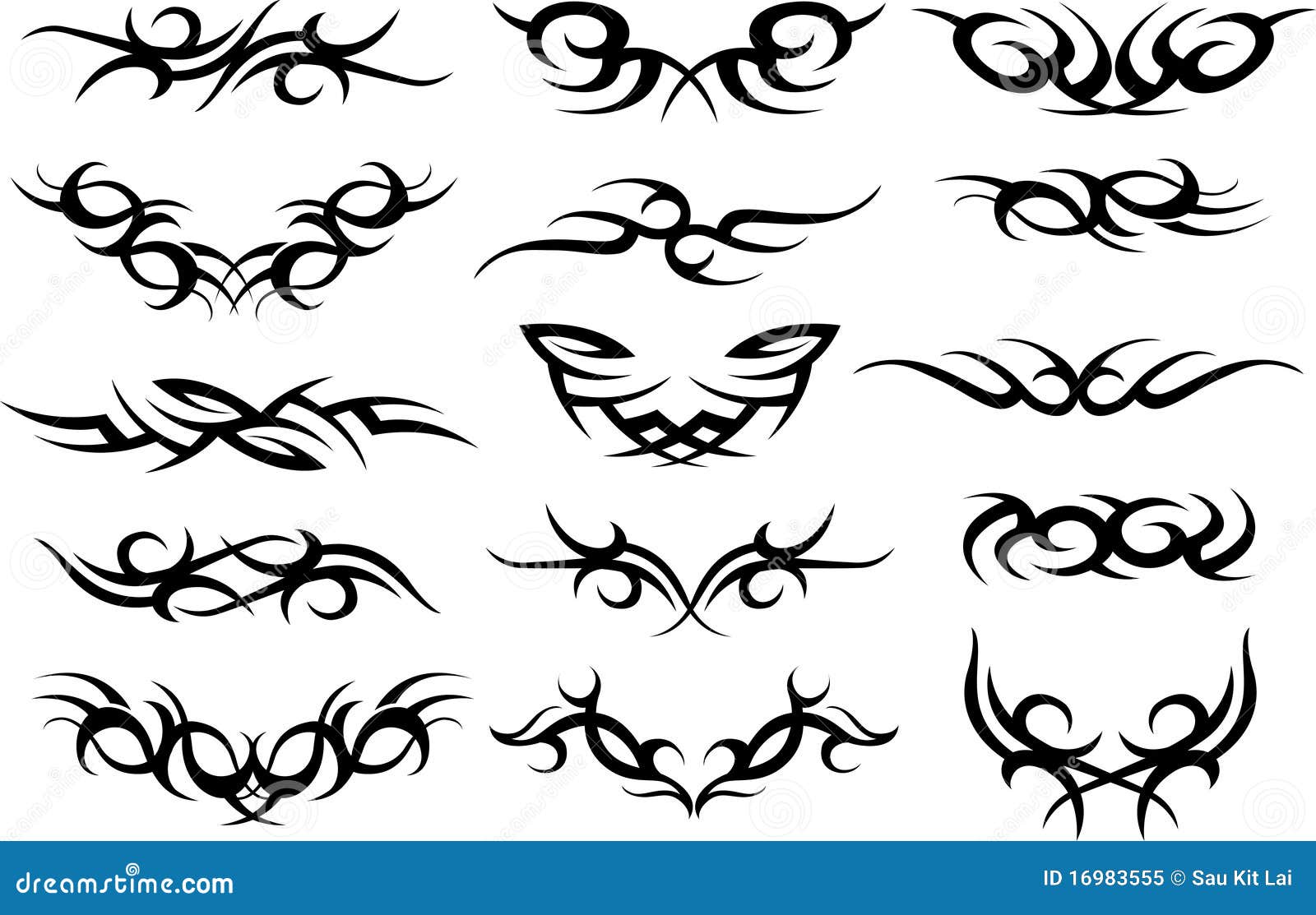 Tribal Scroll Tattoos