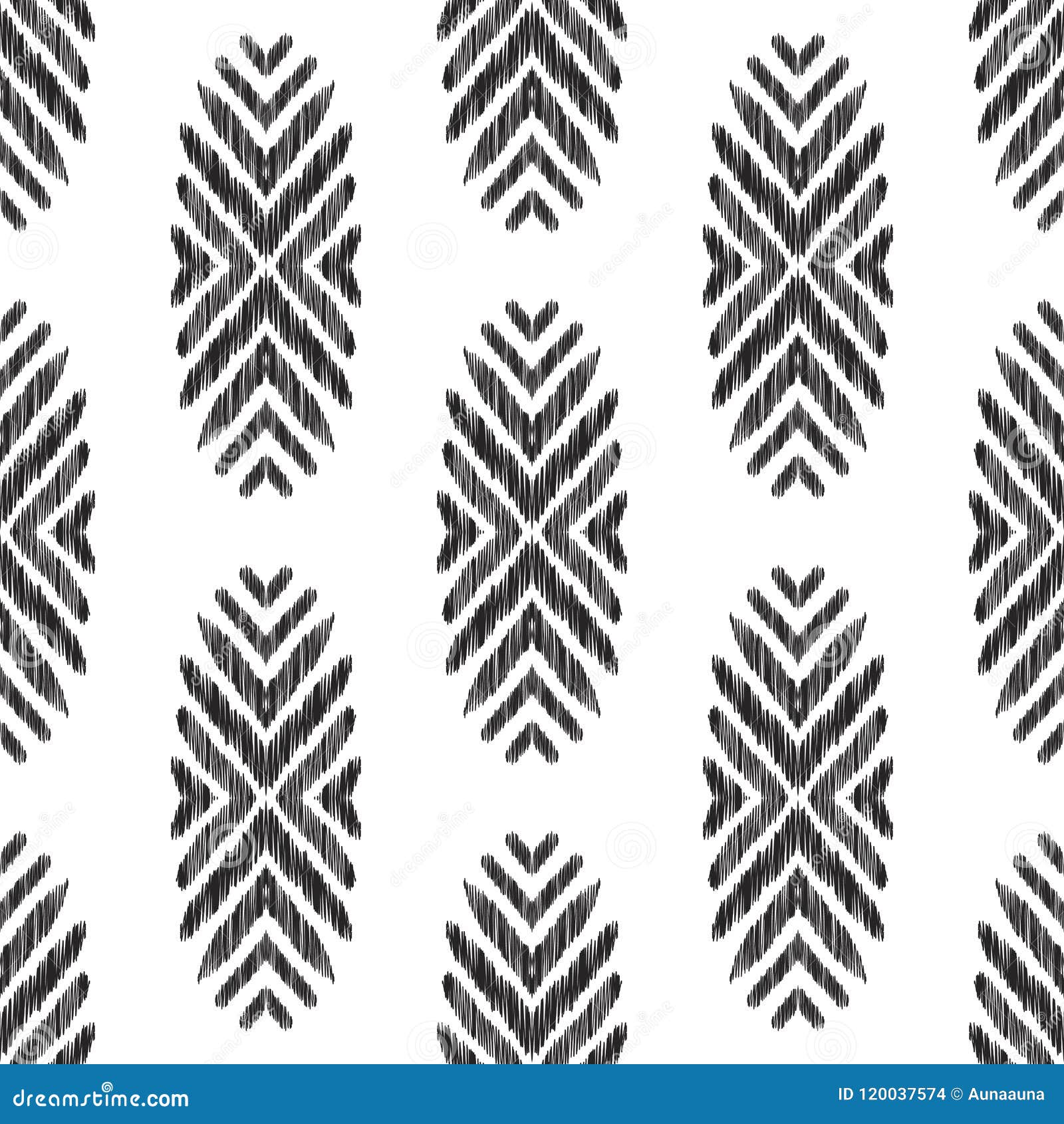 Tribal seamless pattern stock vector. Illustration of vector - 120037574