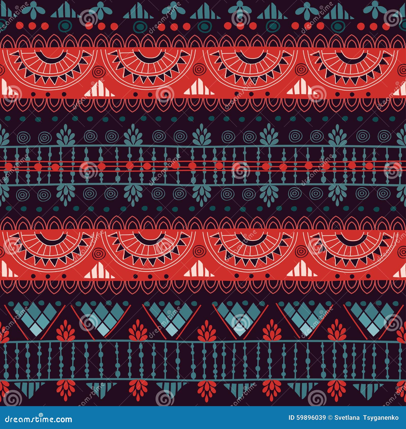 Tribal seamless pattern. stock illustration. Illustration of mexican ...