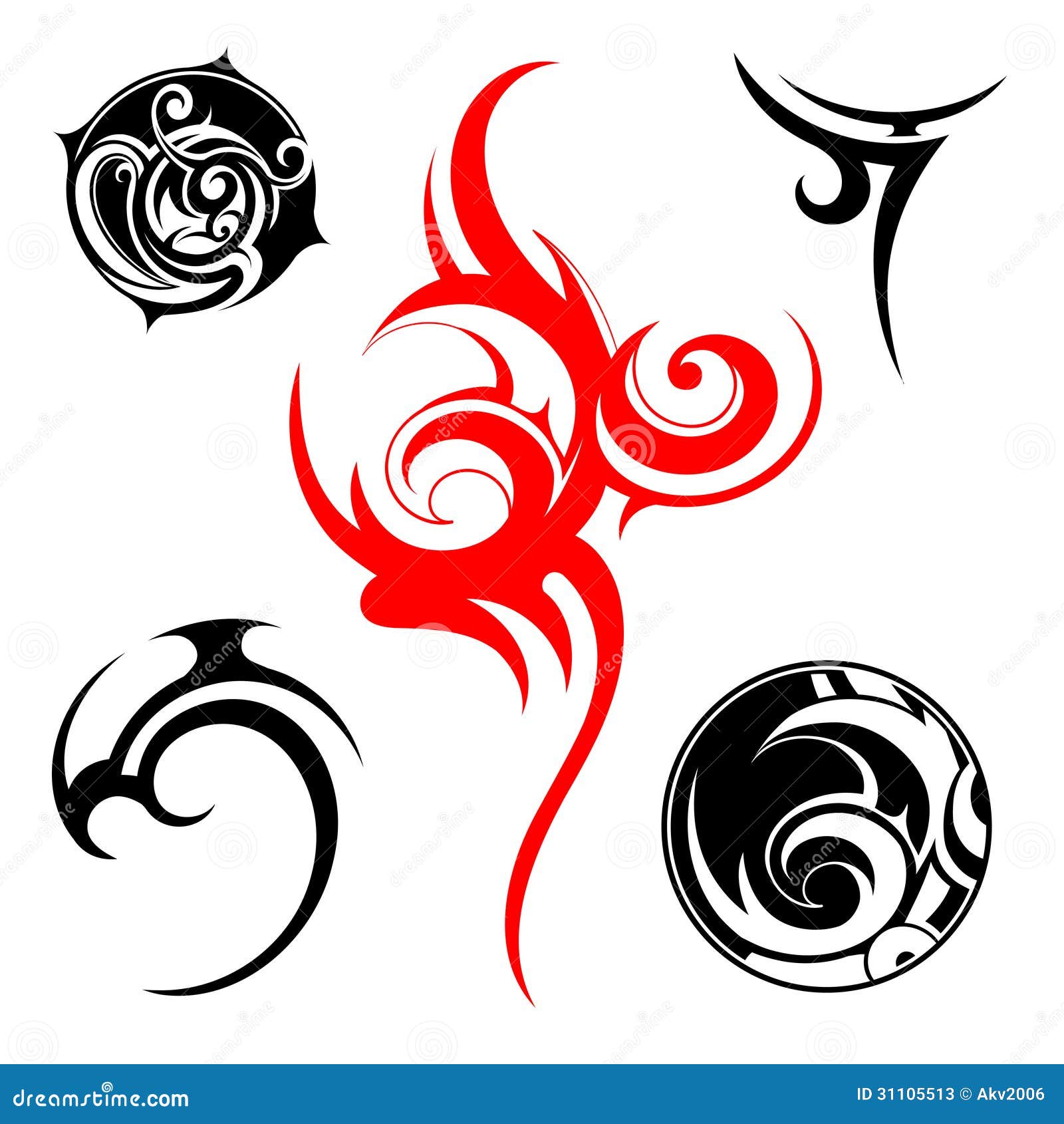 Tribal set stock vector. Illustration of black, vintage - 31105513