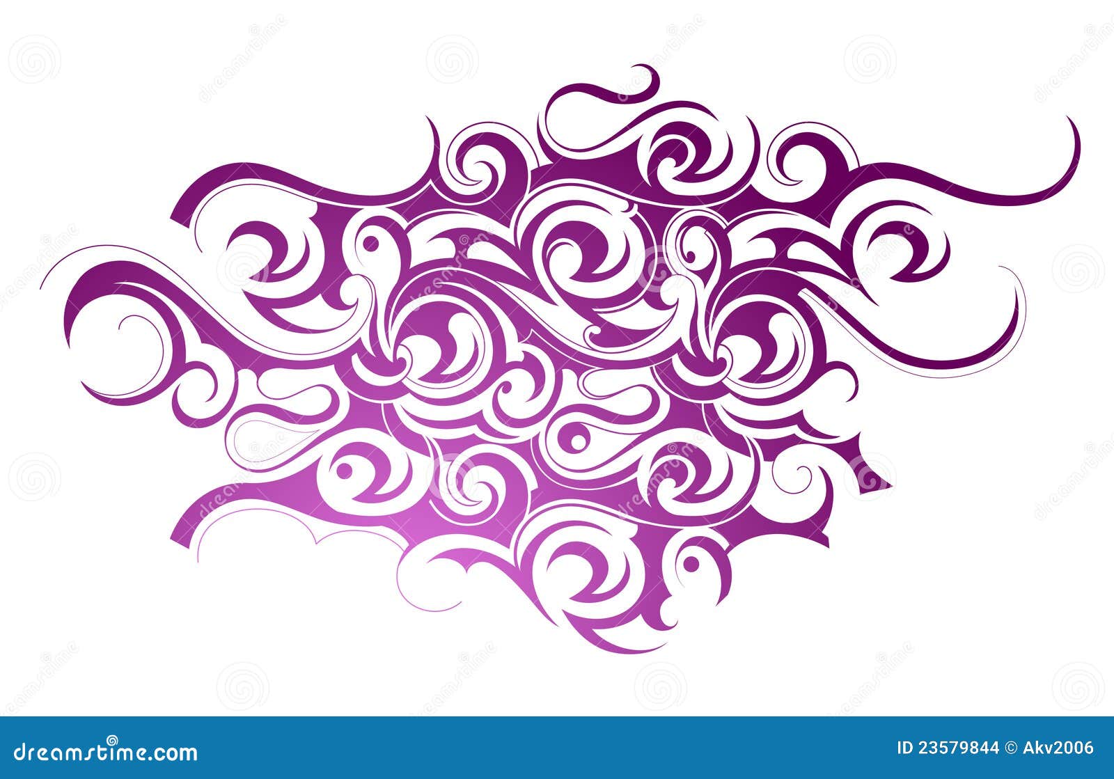 Tribal shape stock vector. Illustration of purple, maori - 23579844