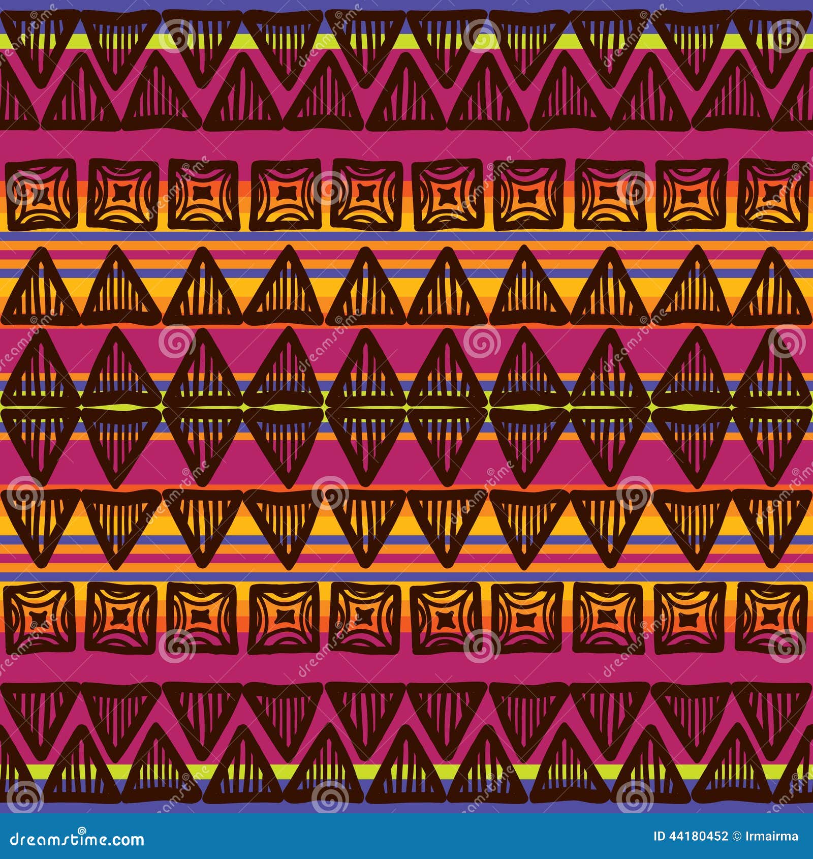 Tribal striped pattern stock vector. Illustration of native - 44180452