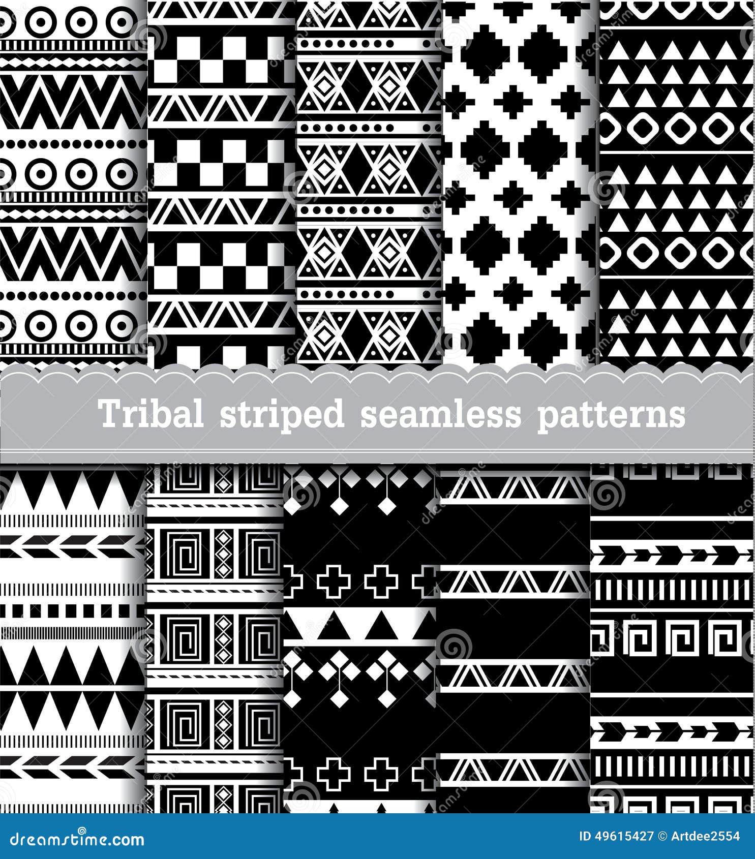 Tribal Striped Seamless Patterns Stock Vector - Illustration of ... Tribal Striped Seamless Patterns Stock Vector - Illustration of ...