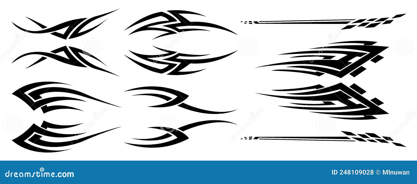 Tribal style car graphics stock vector. Illustration of auto - 248109028