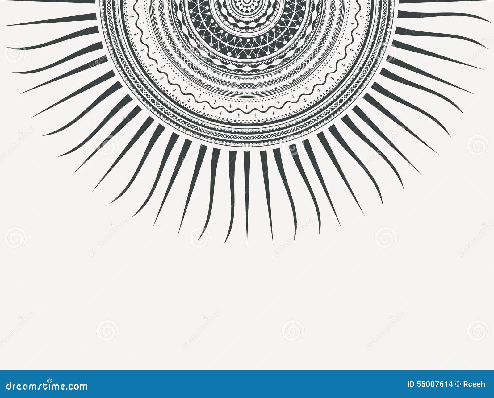 Tribal sun stock vector. Illustration of isolated, pattern - 55007614