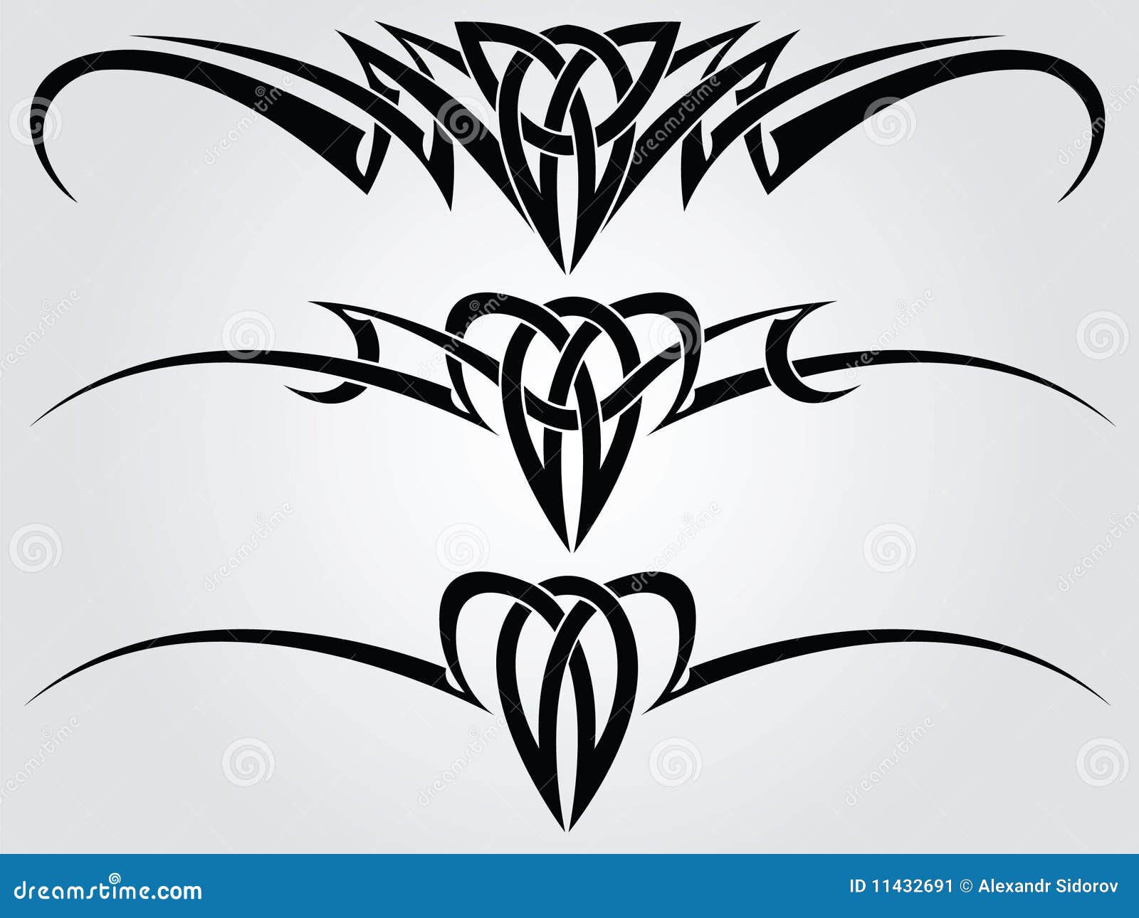 Tribal tattoo stock vector. Illustration of motif, swirl - 11432691