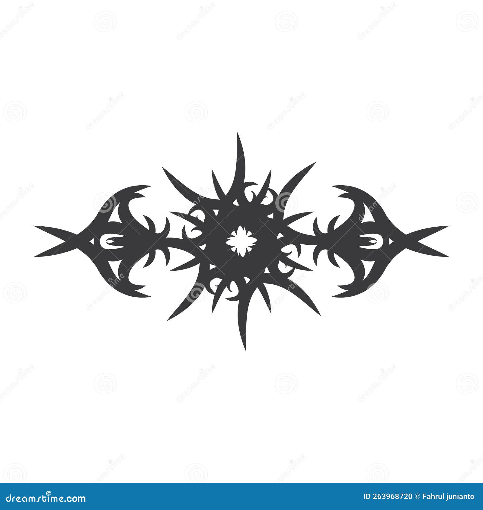 Tribal Tattoo Sing and Symbol Vector Stock Illustration - Illustration ...