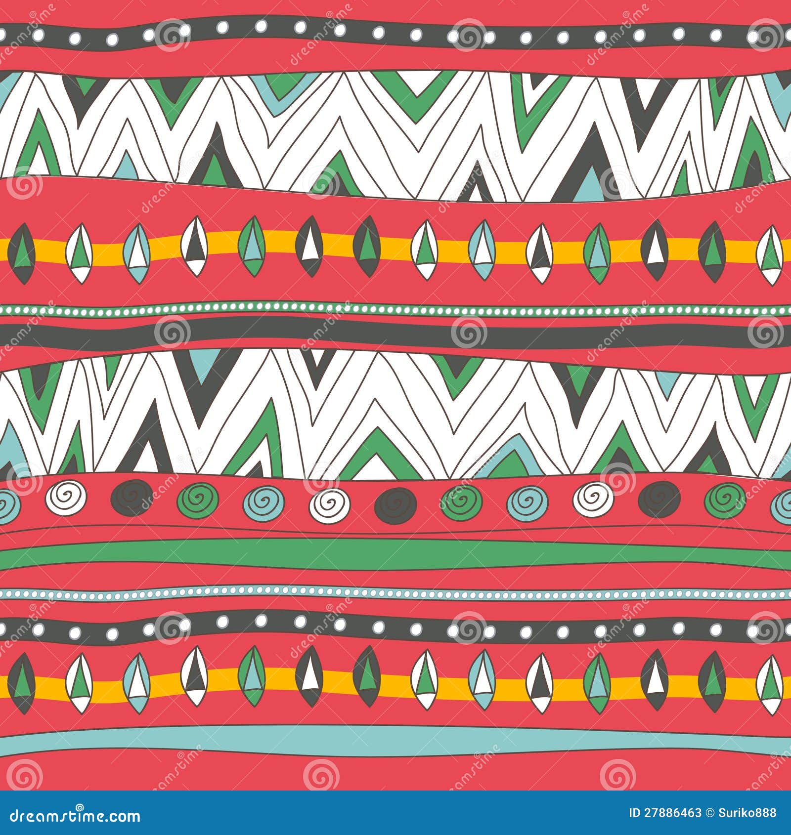 Tribal texture stock vector. Illustration of oriental - 27886463