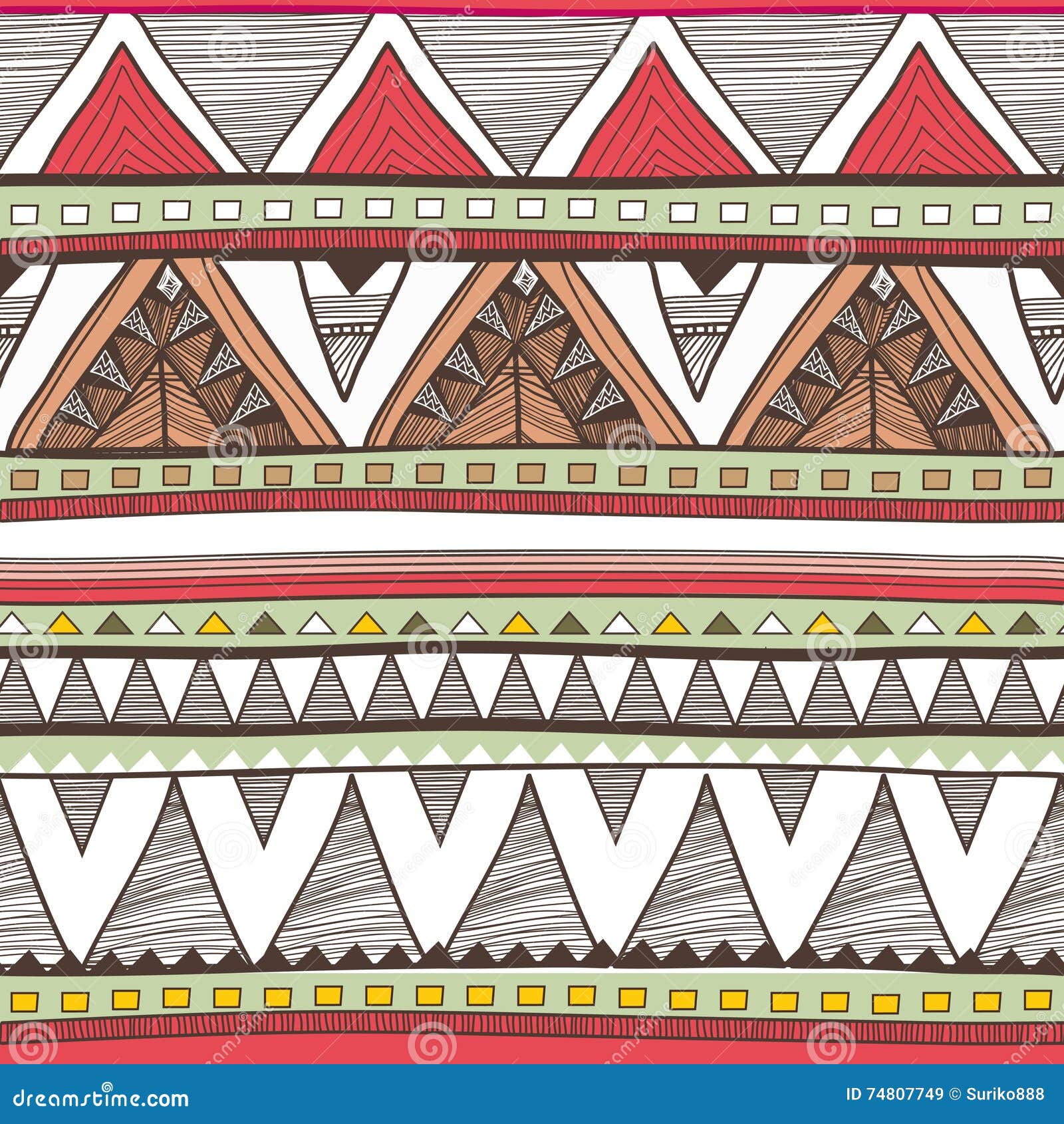 Tribal texture stock illustration. Illustration of ethnic - 74807749