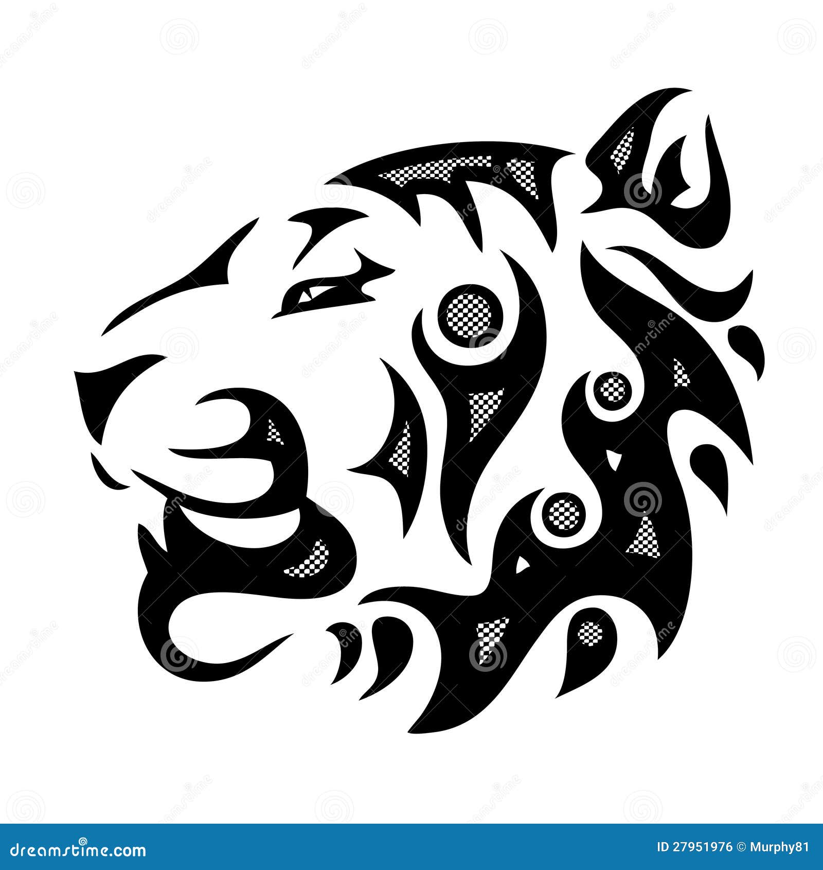 Tribal tiger head stock vector. Illustration of tiger - 27951976 Tribal tiger head stock vector. Illustration of tiger - 27951976