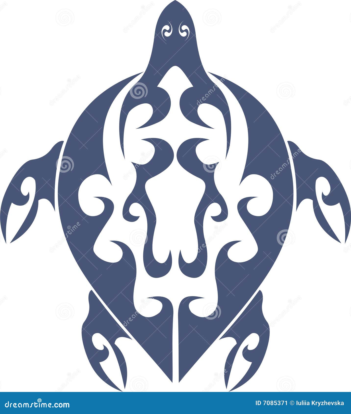 Tribal Turtle Whell.Tattoo Style. Cartoon Vector | CartoonDealer.com ...