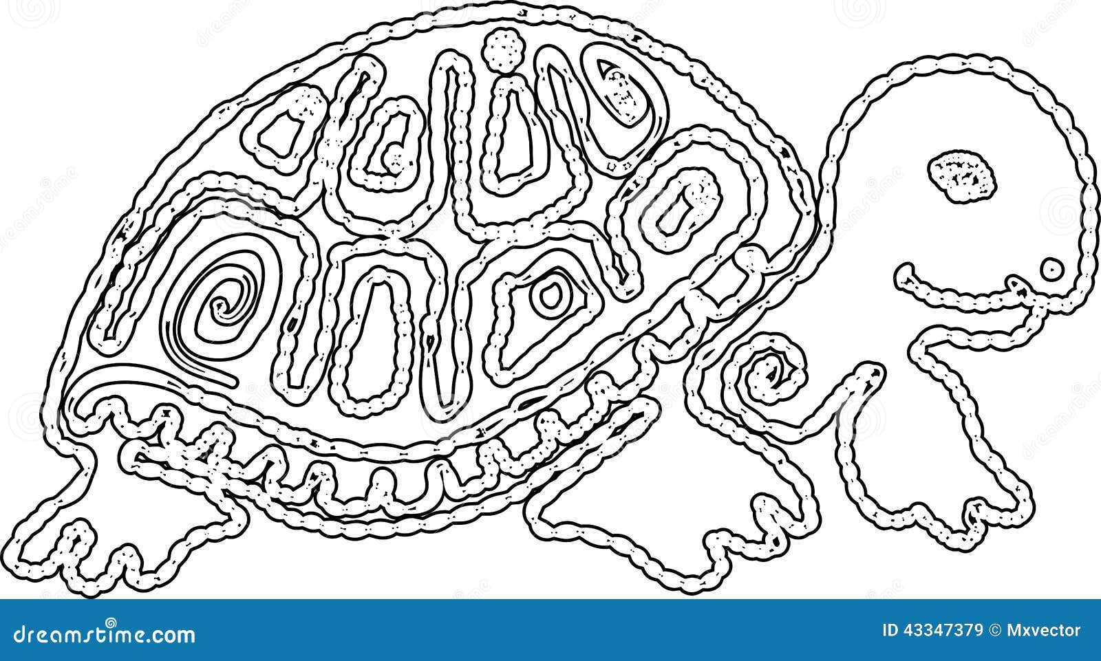 Tribal turtle stock illustration. Illustration of fengshui - 43347379