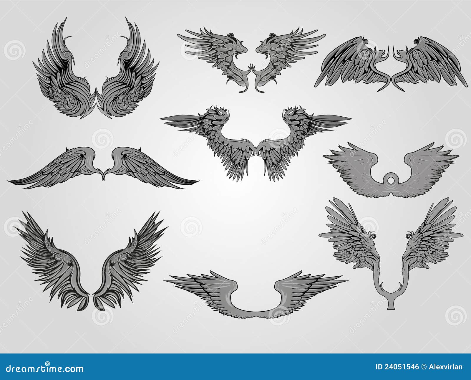 Tribal Wings stock illustration. Illustration of angel - 24051546