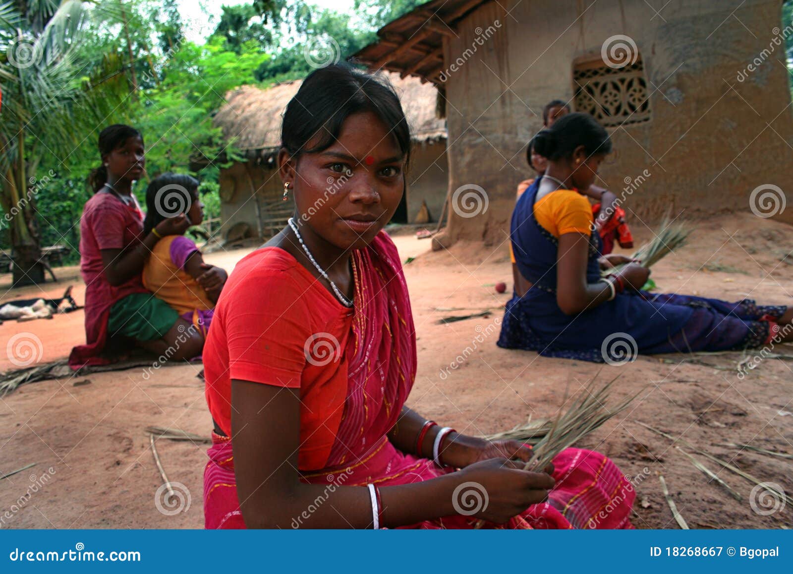 Tribal Women working editorial photography. Image of santal - 18268667