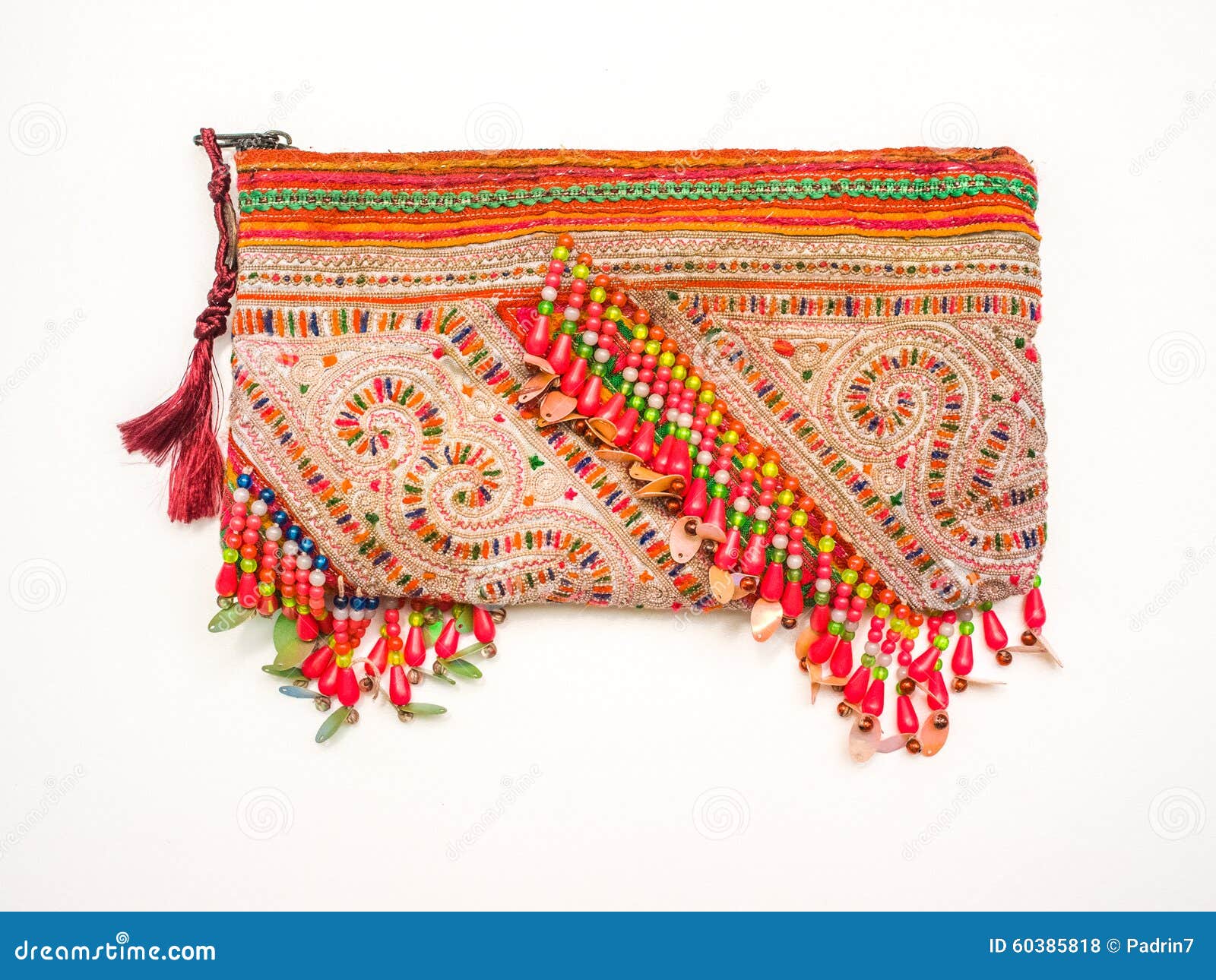 Tribe Bag Isolated on White Background Stock Photo - Image of ...