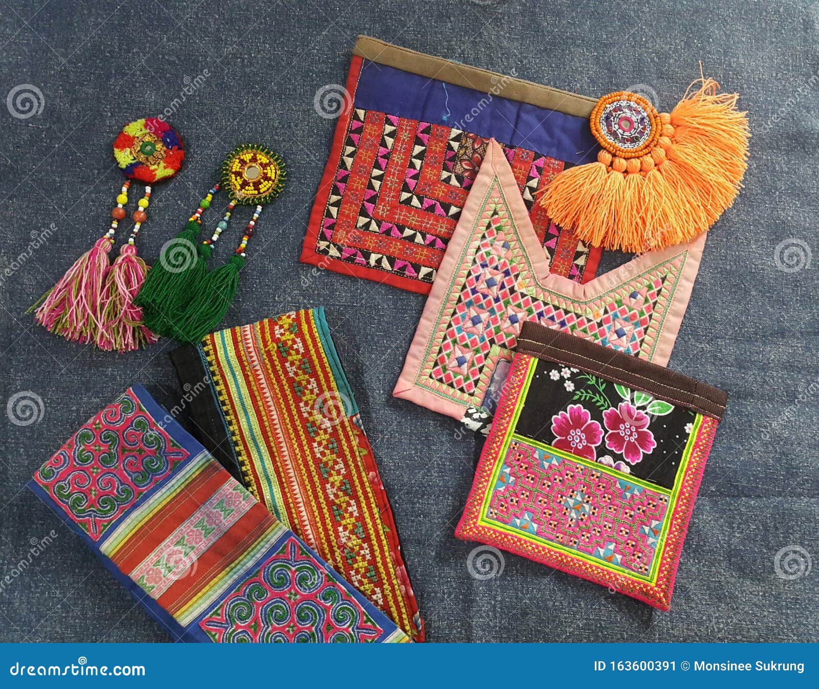 Tribe handcraft stock image. Image of fabric, handcraft - 163600391