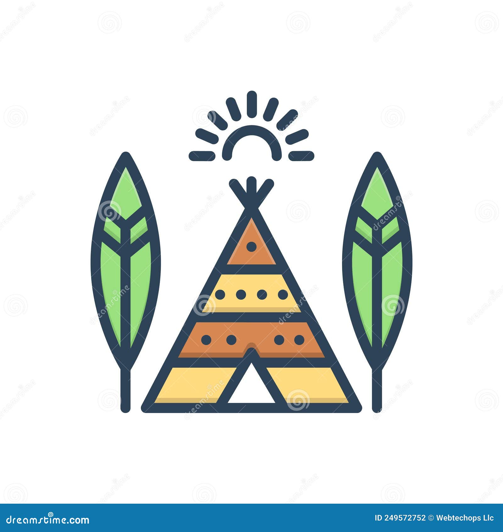 Color Illustration Icon for Tribe, Caste and Tribal Stock Vector ...