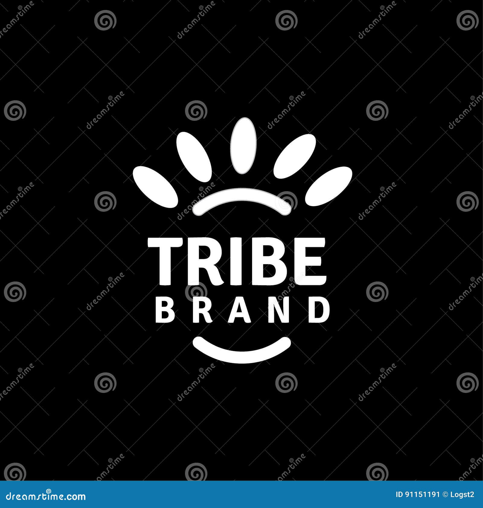 Tribe vector logo design stock vector. Illustration of sign - 91151191