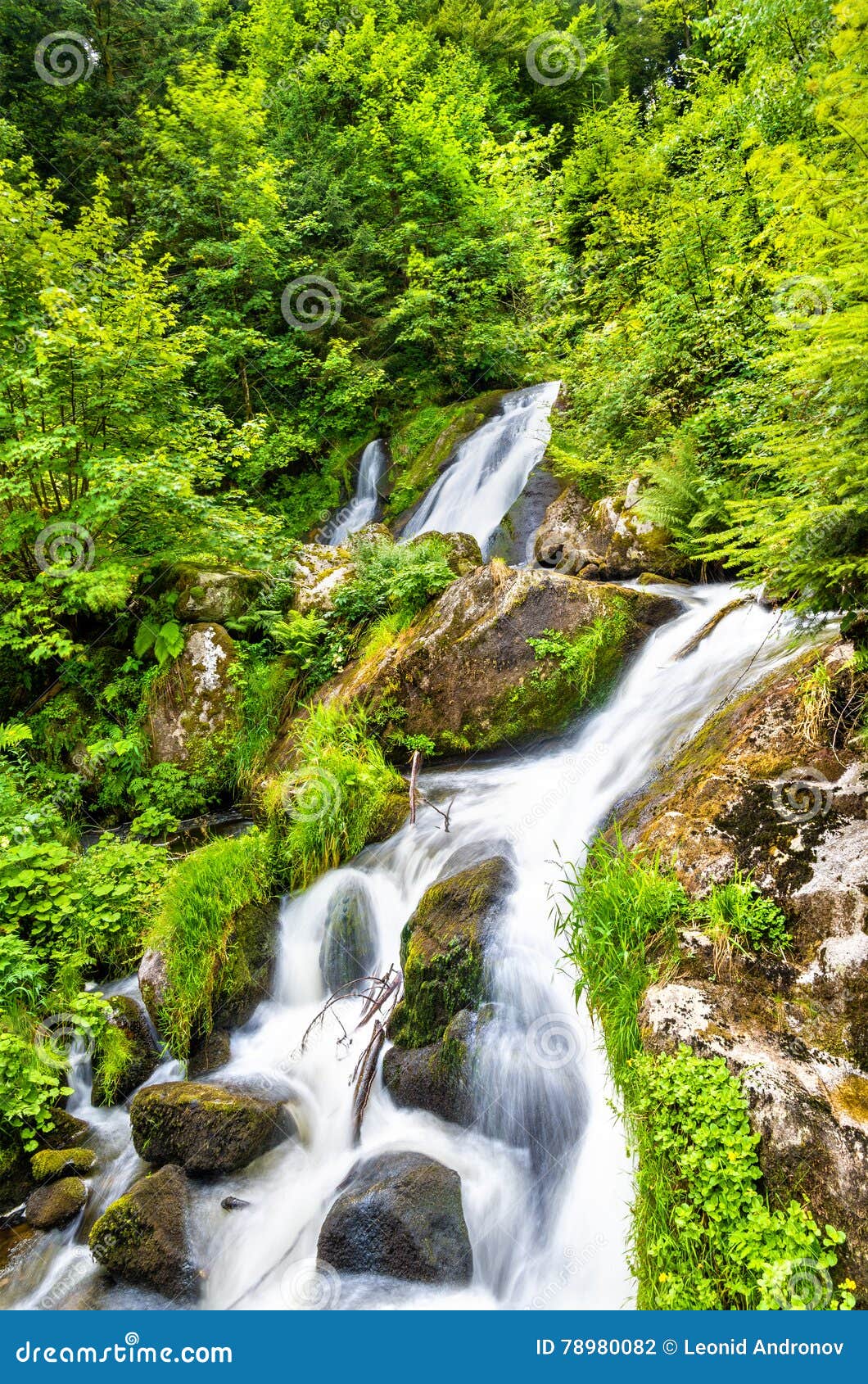 Triberg Falls, One of the Highest Waterfalls in Germany Stock Photo ...