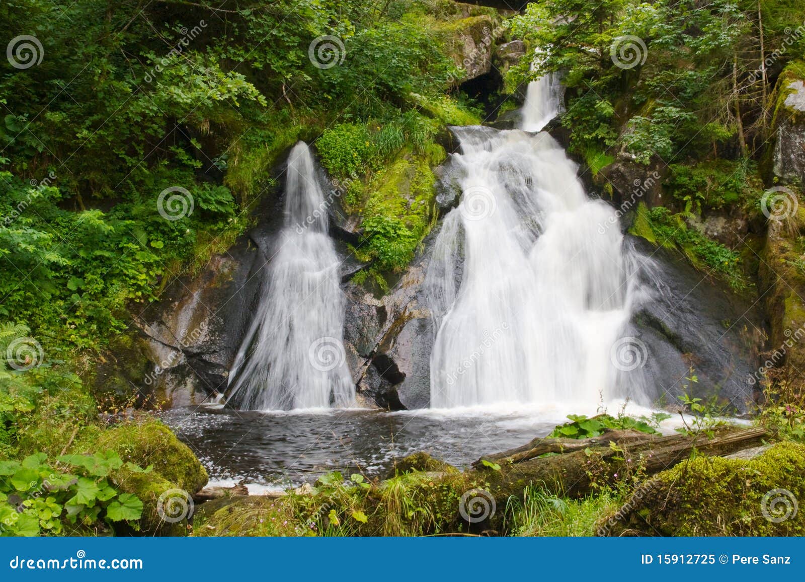 Triberg Waterfalls, Germany Stock Image - Image of landscape, flow ...