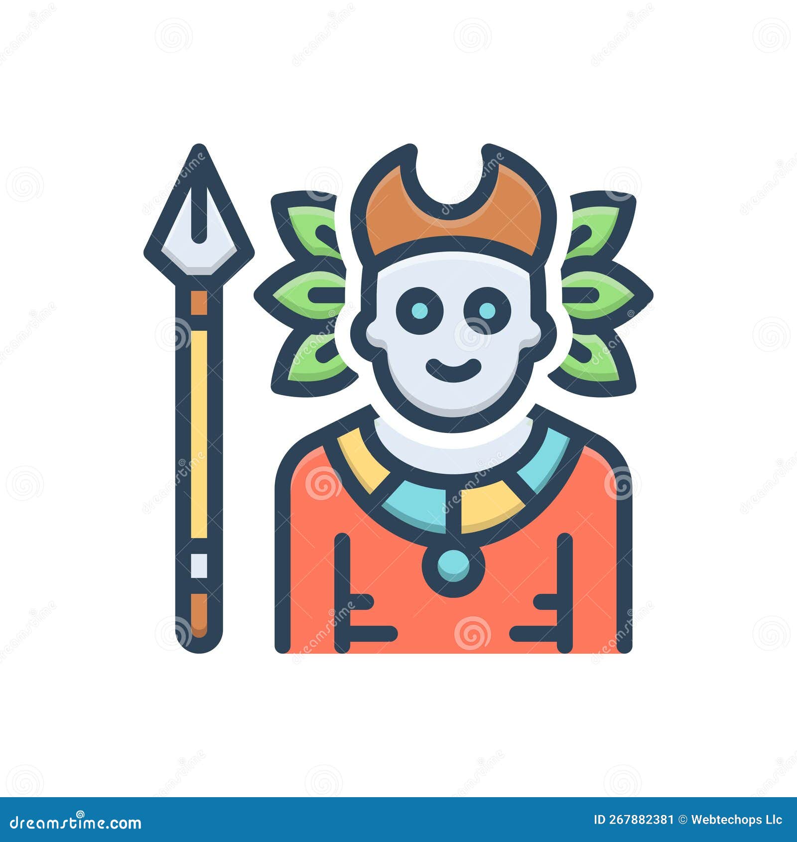 Color Illustration Icon for Tribes, Ethnic and People Stock Vector ...