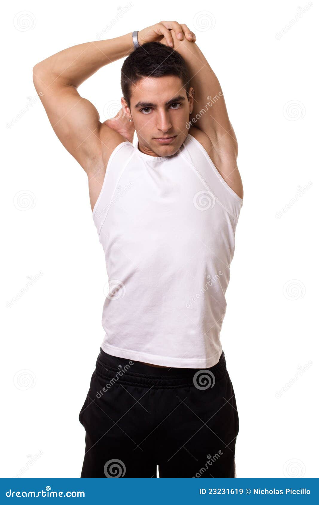 Tricep Stretch stock image. Image of healthy, fitness - 23231619